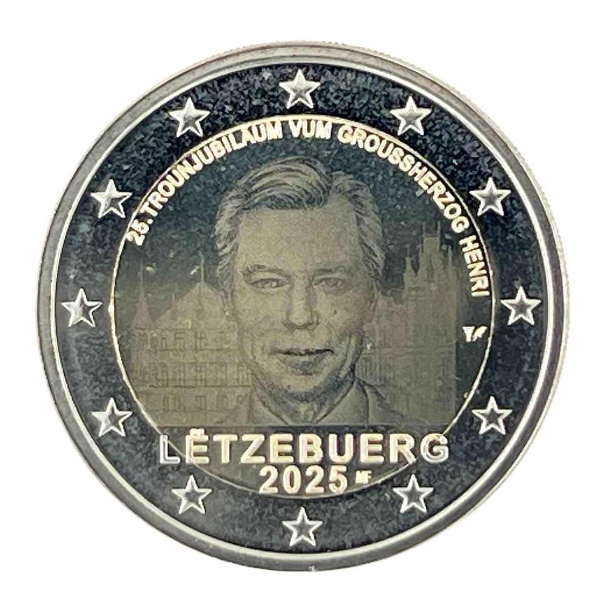 Original KMS Luxemburg 2025 5,88€ Stempelglanz #2€ Fotoprägung Großher| Münzhandel Ortner