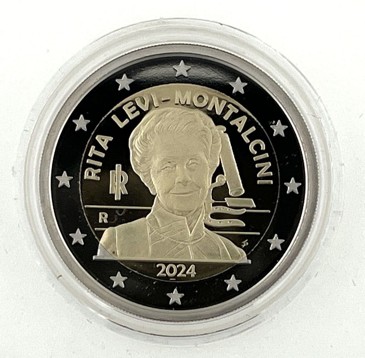 PP 2 Euro Sondermünze Italien 2024"Rita Levi-Montalcini"Polierte Platt ...